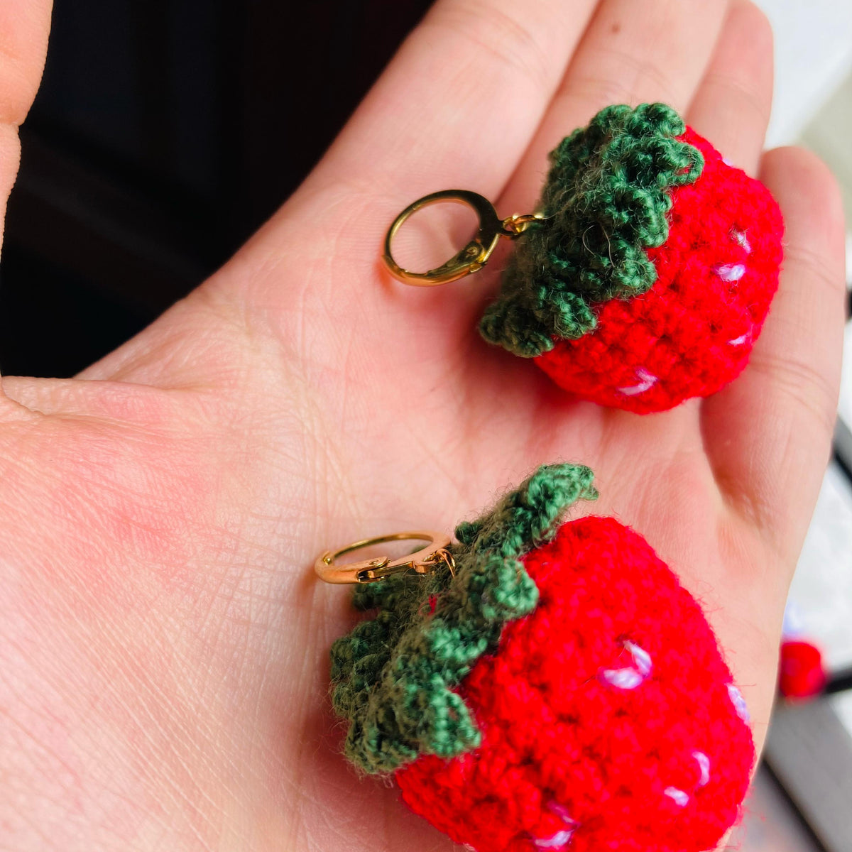 Candongas strawberry crochet – aleskha